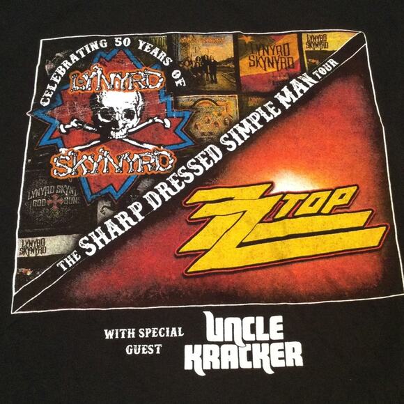 Delta | Shirts | Lynyrd Skynyrd The Sharp Dressed Simple Man Tour Band ...